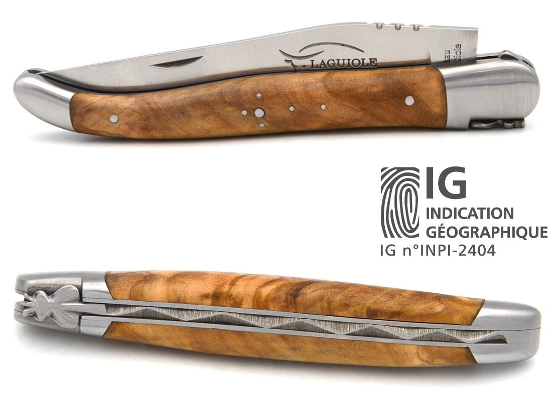 Laguiole knives with geographical indication label